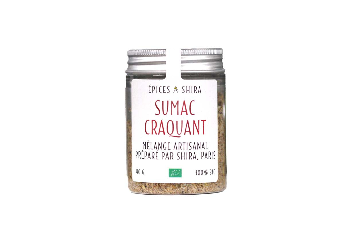 Sumac craquant - mélange bio - Épices Shira | Épices Shira